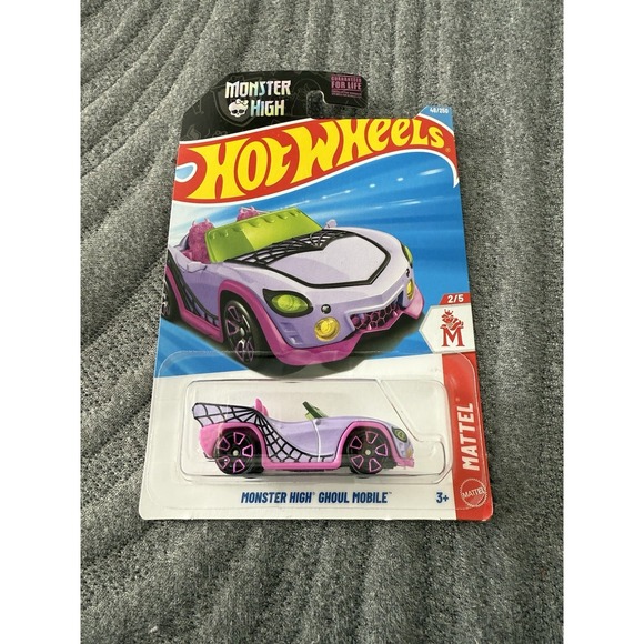 Hot Wheels | Toys | Hot Wheels 48 Mattel 25 Monster High Ghoul Mobile ...
